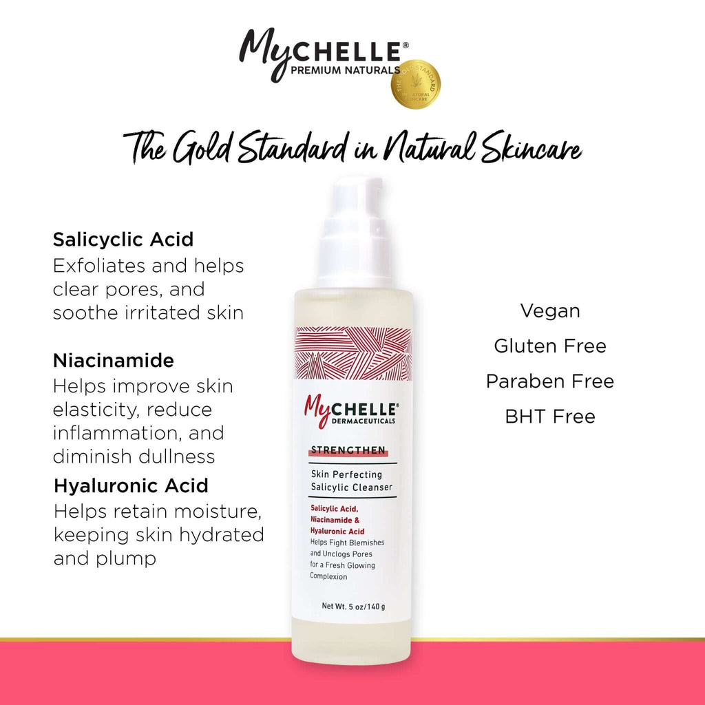 Salicylic Acid Acne Cleanser with Niacinamide & Ceramides | MyCHELLE