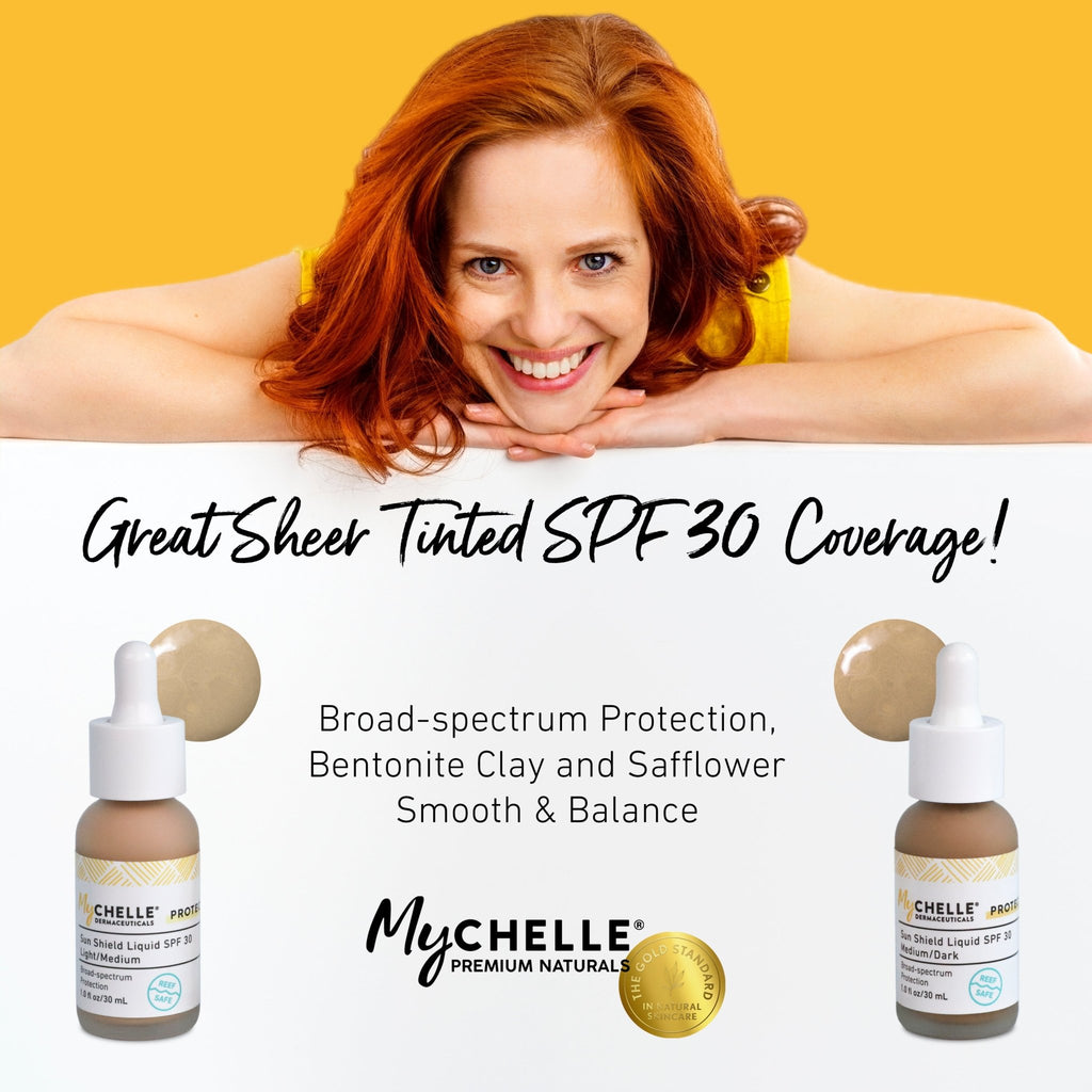 Sun Shield Liquid SPF 30 - Medium/Dark Tinted Sunscreen