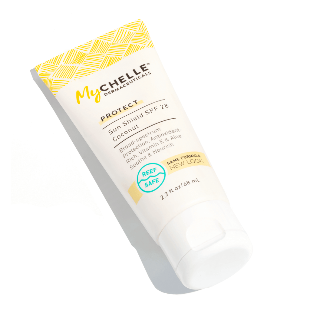 Sun Shield SPF 28 Coconut Mineral Sunscreen SPF 28 – MyCHELLE ...